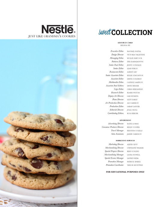 Sweet Collection Magazine Layout Design // melissahy.com